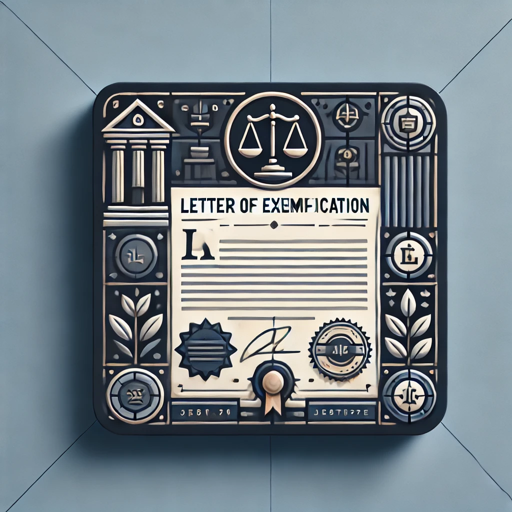 letter of exemplification | 2025年